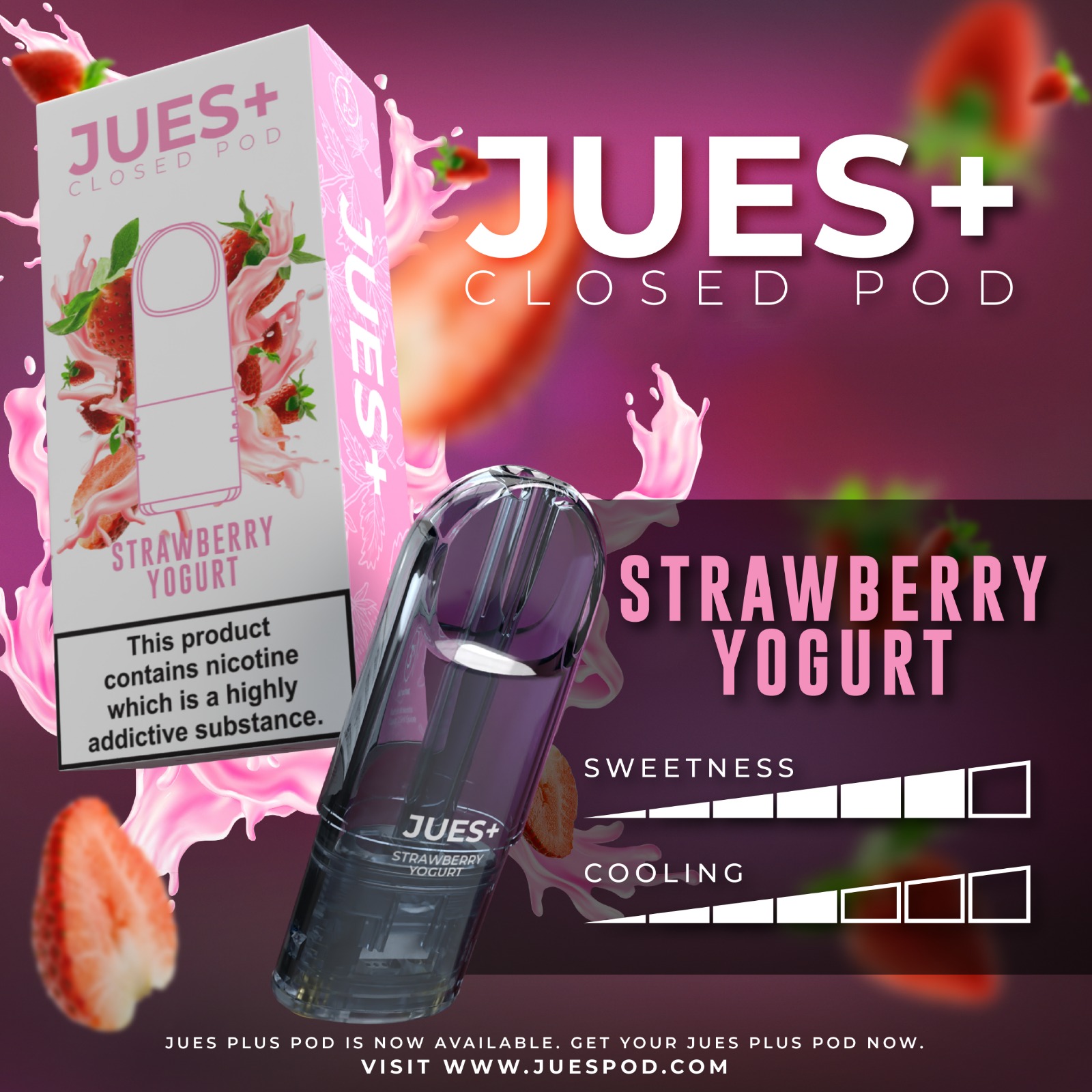 JUES PLUS | STRAWBERRY YOGURT 2.5ml - Jues
